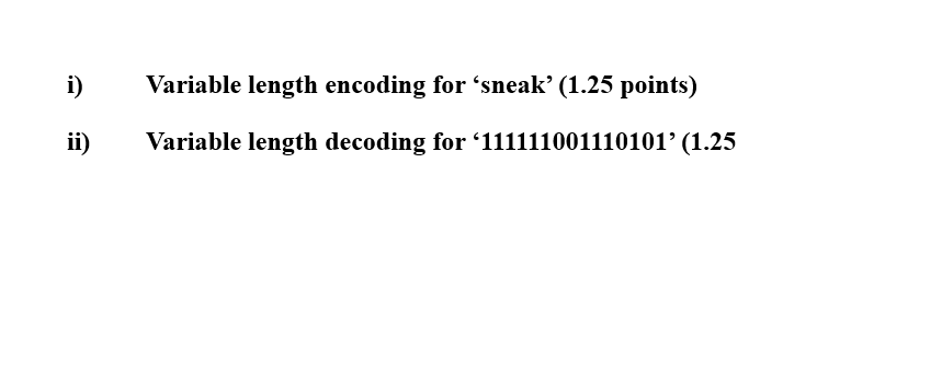 Solved Considering the below tree, Find the following (i) | Chegg.com