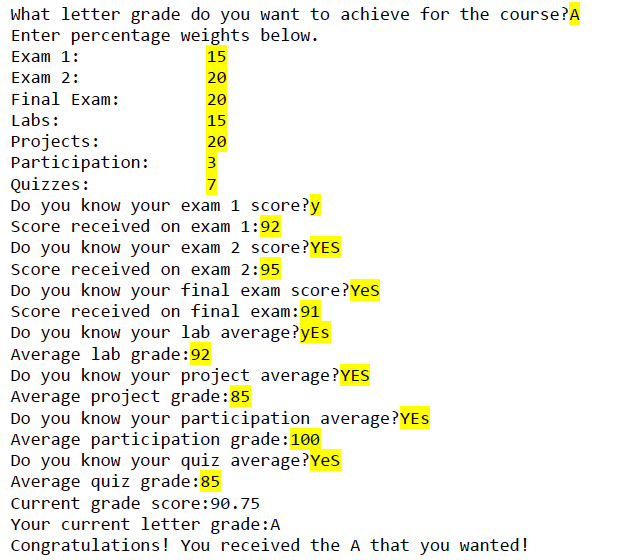 Solved CSCI 1301 Introduction To Computing And Programming Chegg
