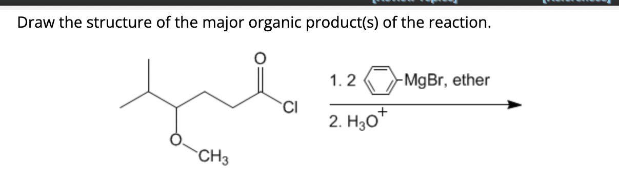 Solved Draw the structure of the major organic product(s) of | Chegg.com