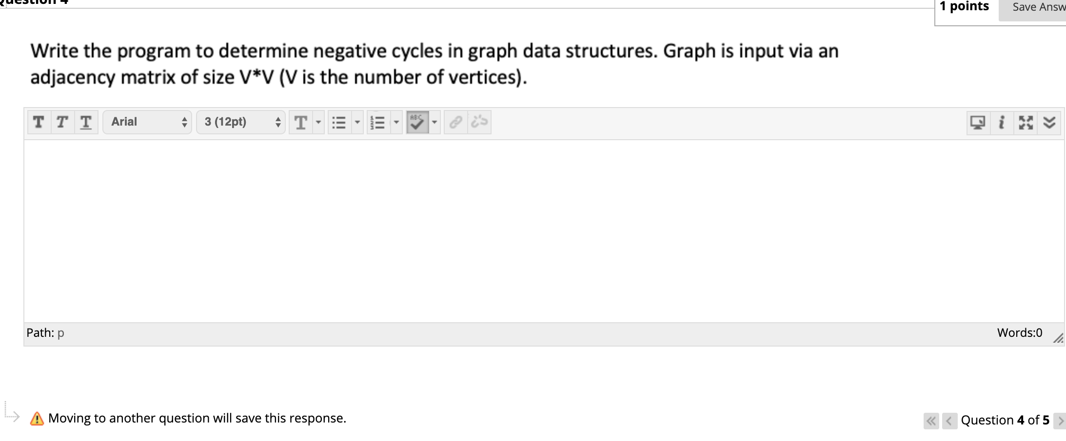 Solved KUCHLIUITY 1 points Save Answ Write the program to | Chegg.com