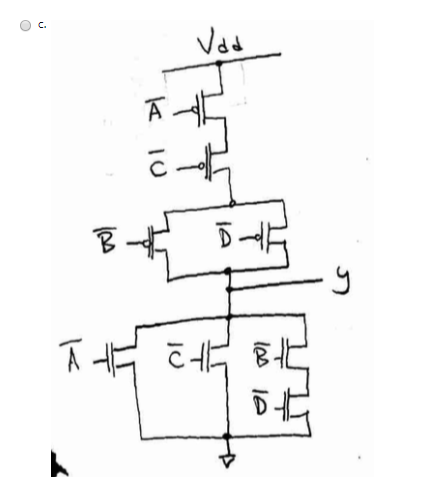 Solved QUESTION 1 Which CMOS logic circuit matches the | Chegg.com