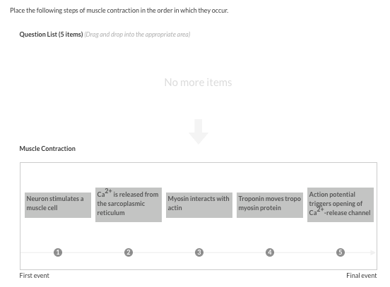 Solved Place the following steps of muscle contraction in | Chegg.com Solved Place the following steps of muscle contraction in | Chegg.com
