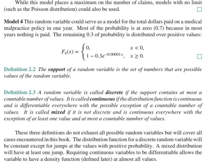 Solved 3.9 Determine the limited expected value function for | Chegg.com