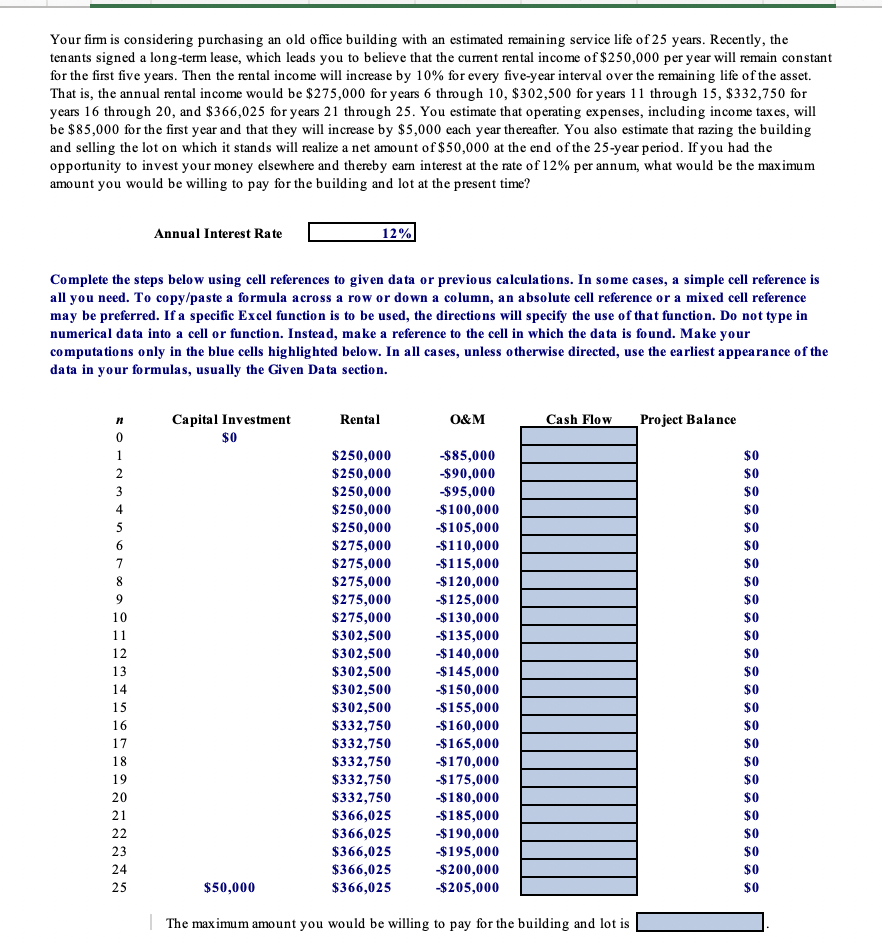 Solved In cell G11, by using cell references, calculate the | Chegg.com