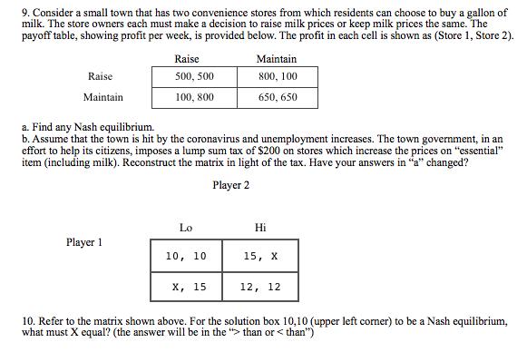 Solved For problems 1-3, Find the Nash equilibrium. Player 2 | Chegg.com