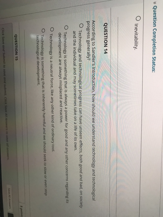 Solved Question Completion Status: QUESTION 12 What does the | Chegg.com