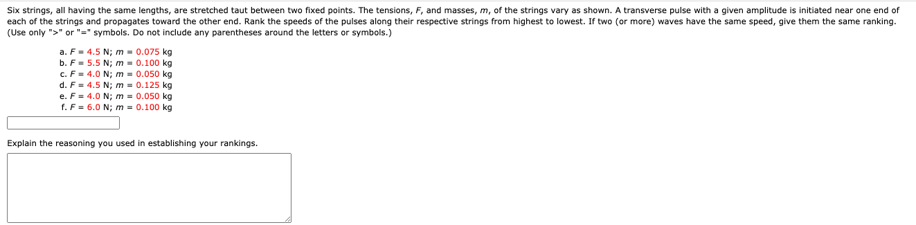 Solved Six strings, all having the same lengths, are | Chegg.com