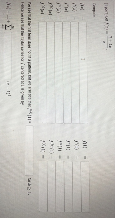 Solved (1 pointy Let () 7 Compute fin) (a) fiv) (1) fo (1) | Chegg.com Solved (1 pointy Let () 7 Compute fin) (a) fiv) (1) fo (1) | Chegg.com