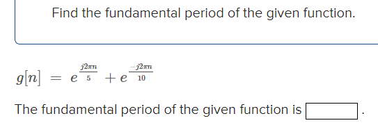 Solved Find the fundamental period of the given function. | Chegg.com