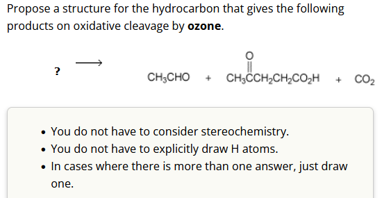 Solved Propose a structure for the hydrocarbon that gives | Chegg.com