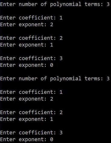 Solved Develop class Polynomial. The internal representation | Chegg.com