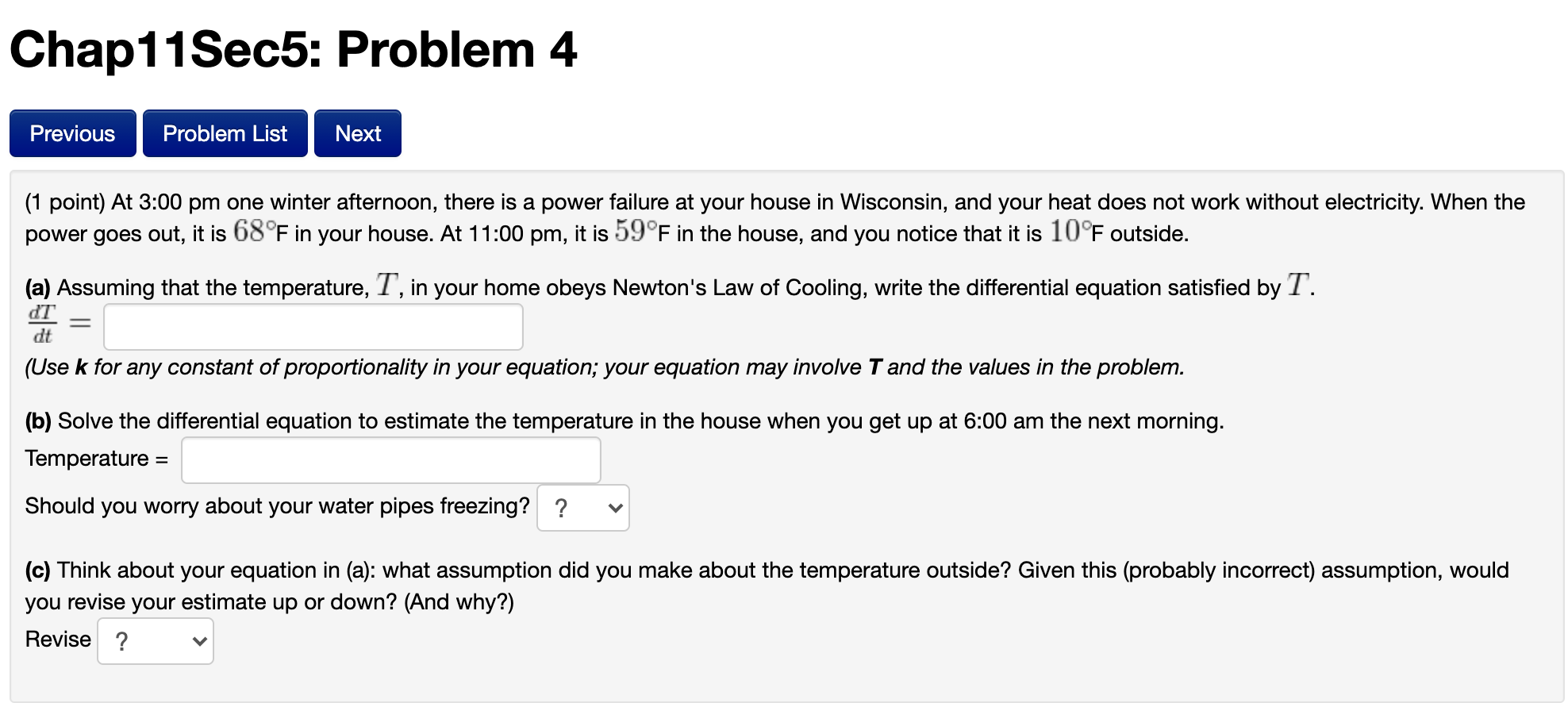 Solved Chap11Sec5: Problem 4 Previous Problem List Next (1 | Chegg.com