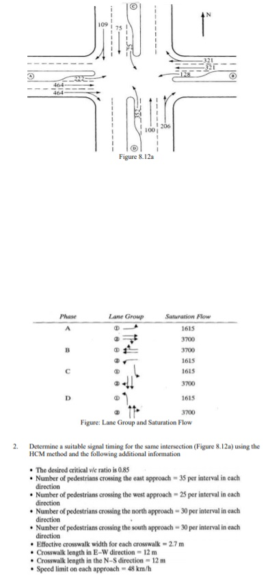 Determine a suitable signal timing for the same | Chegg.com