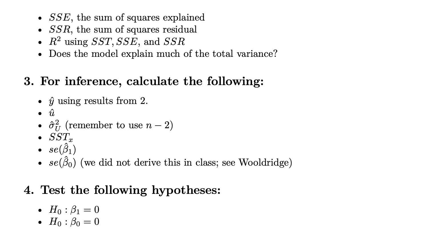 Solved We have the following data:1. To generate point | Chegg.com