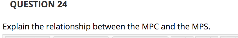 Solved QUESTION 24 Explain the relationship between the MPC | Chegg.com