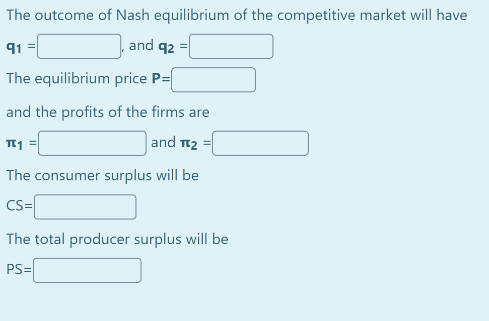Solved The inverse demand for an oligopoly market with an | Chegg.com