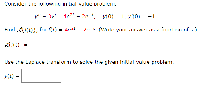 Solved Consider the following initial-value problem. y" – | Chegg.com