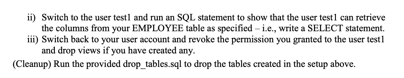 Solved 1. (60 points) [Data access control: SQL statements] | Chegg.com