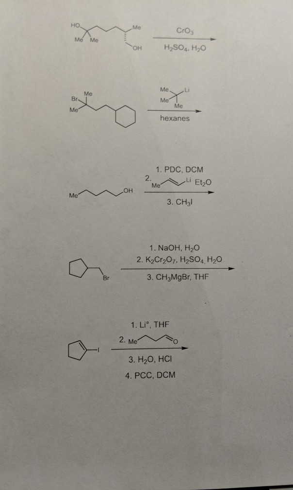 Solved НО Me Cros Mé Me H2SO4 H2O Me Bry Meli Me Me Me | Chegg.com