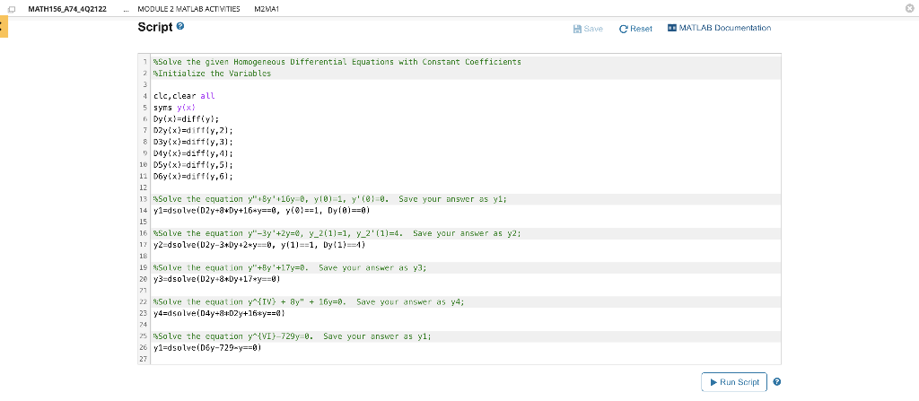 Solved MATH156_A74_4Q2122 MODULE 2 MATLAB ACTIVITIES M2MA1 | Chegg.com
