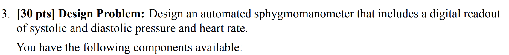 Solved 3. [30 pts] Design Problem: Design an automated | Chegg.com