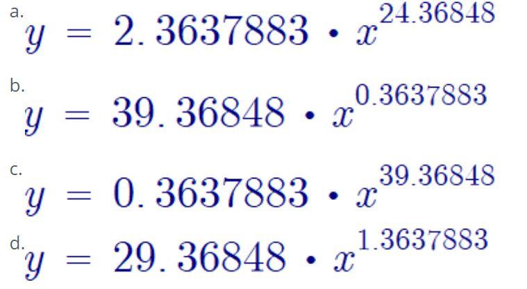 Solved If a potential regression is used to fit the data in | Chegg.com