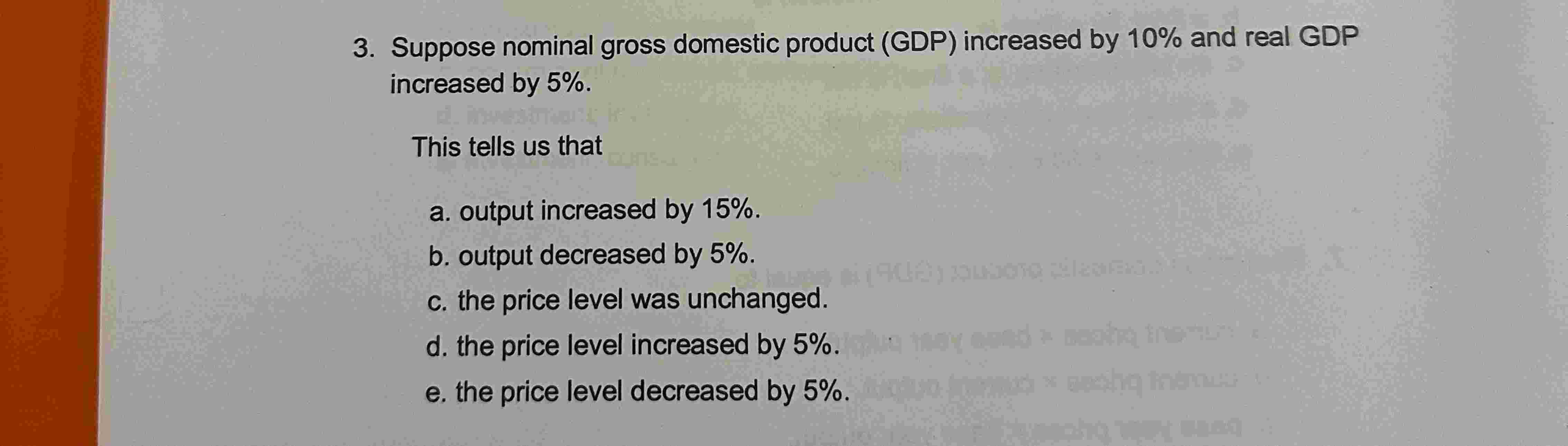 Solved 3. ﻿Suppose nominal gross domestic product (GDP) | Chegg.com