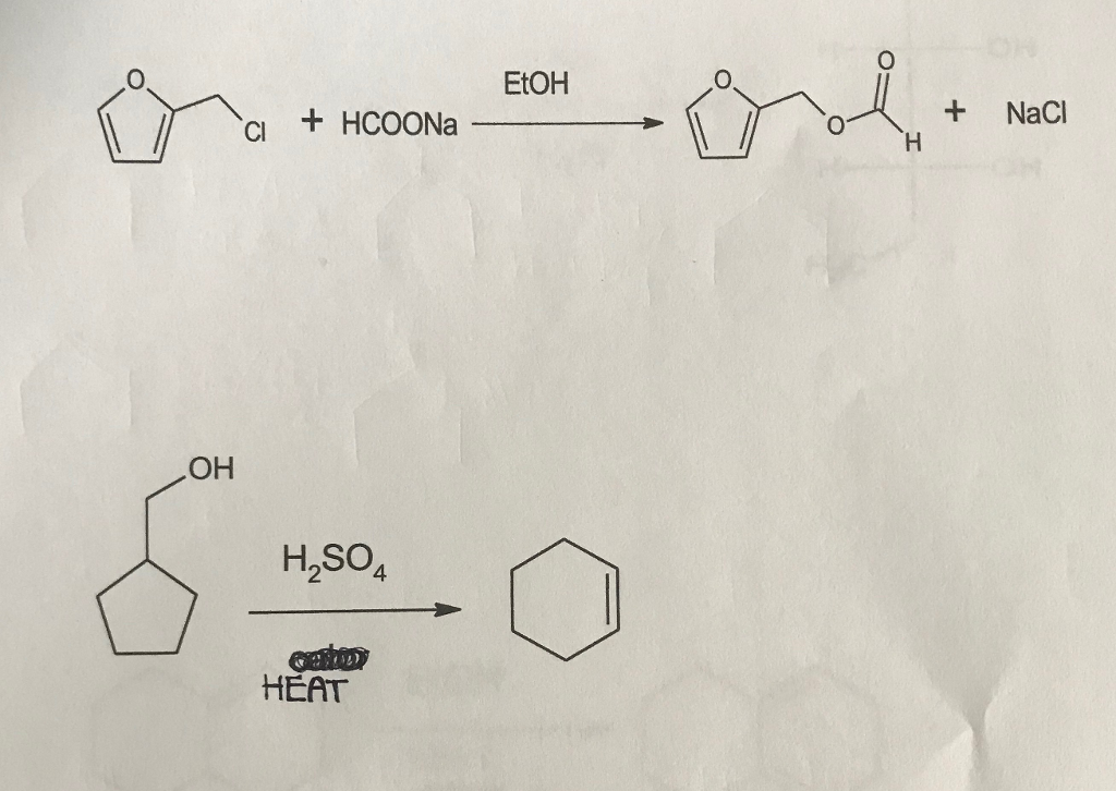 Solved 0. EtOH +NaCl OH H2S04 HEAT | Chegg.com