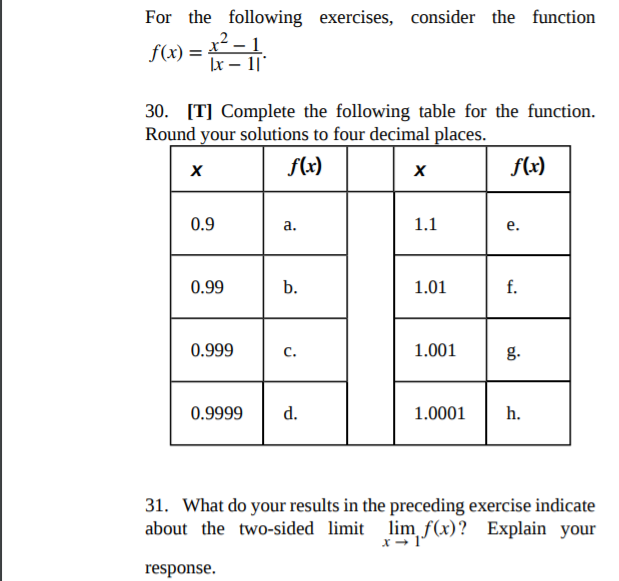 Solved For the following exercises, consider the function | Chegg.com