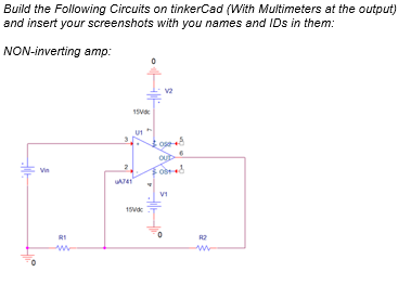 Solved Build the Following Circuits on tinkercad (With | Chegg.com