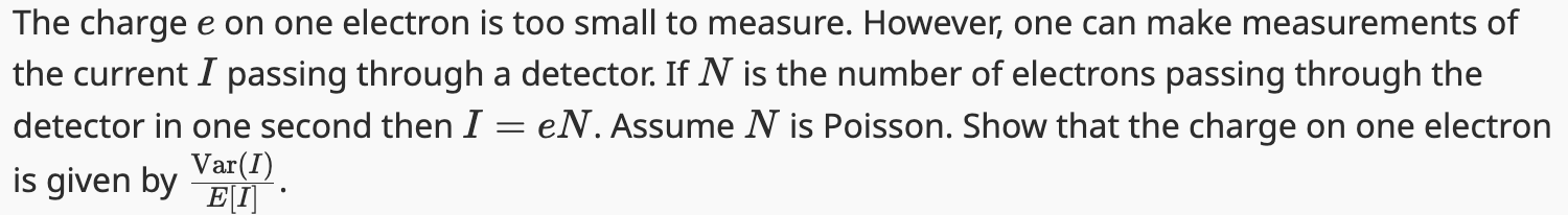 Solved The charge e on one electron is too small to measure. | Chegg.com