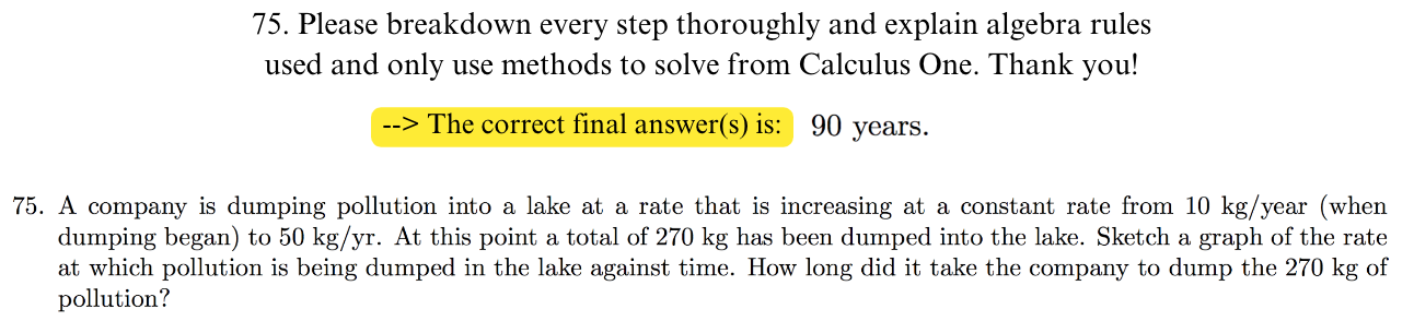Solved 75. Please breakdown every step thoroughly and | Chegg.com