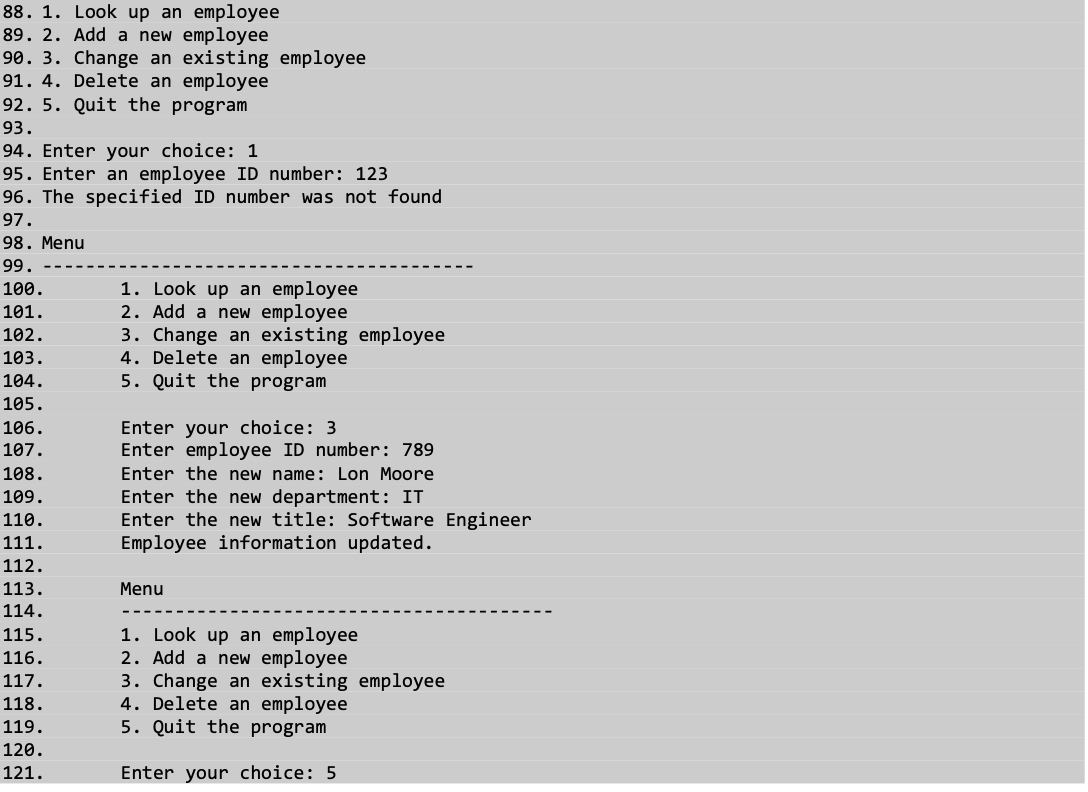 Solved In a Python file named Employee.py, write a | Chegg.com
