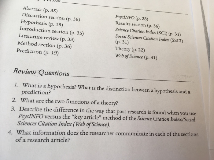 Solved Abstract (p. 35) Discussion section (p. 36) | Chegg.com