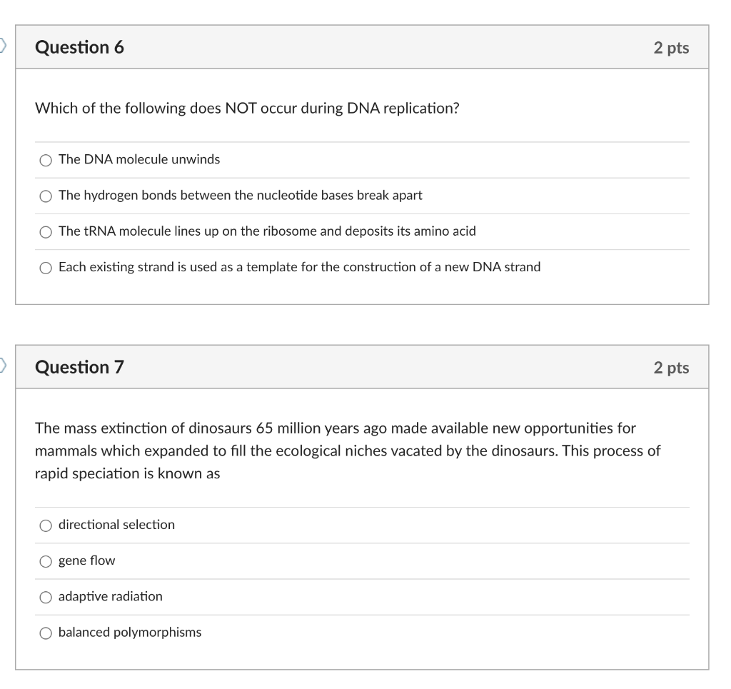 Solved Which of the following does NOT occur during DNA | Chegg.com