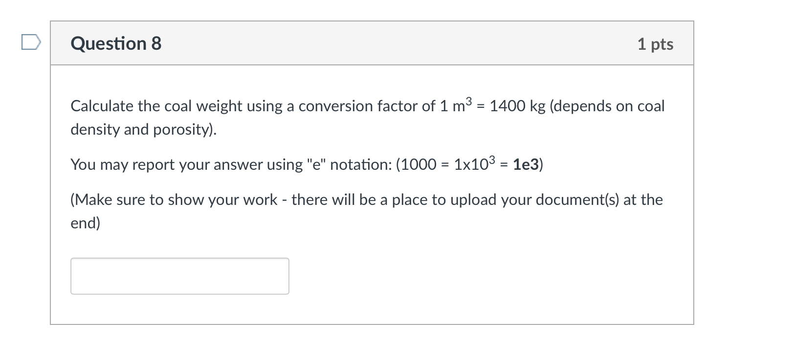 Solved Calculate the coal weight using a conversion factor | Chegg.com