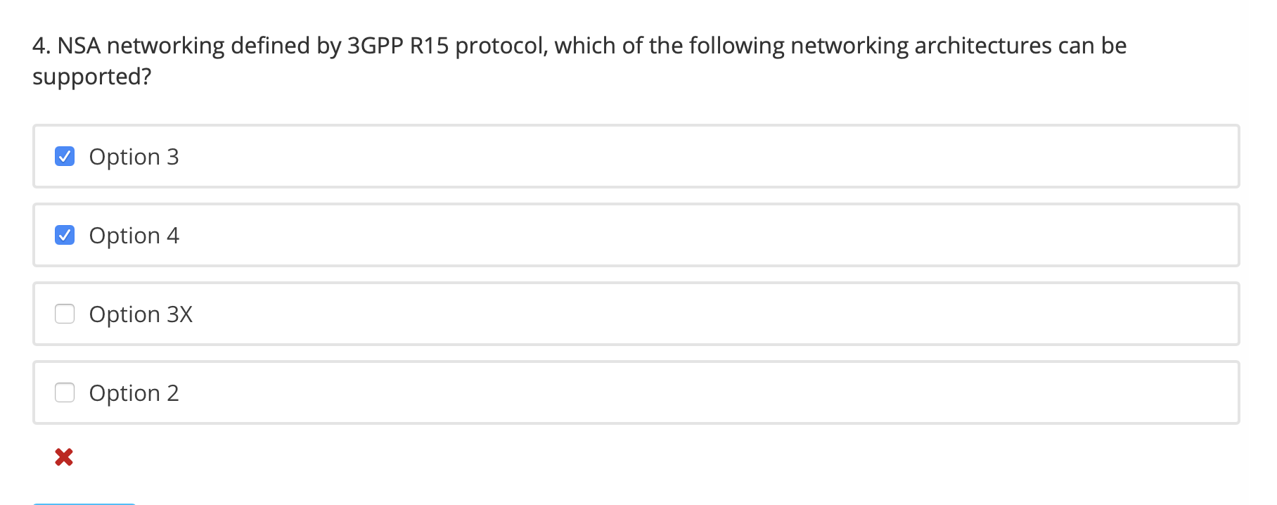 Solved 4. NSA networking defined by 3GPP R15 protocol, which | Chegg.com