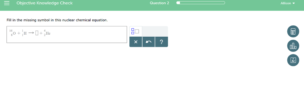 Solved Objective Knowledge Check Question2 Allison Fill in | Chegg.com