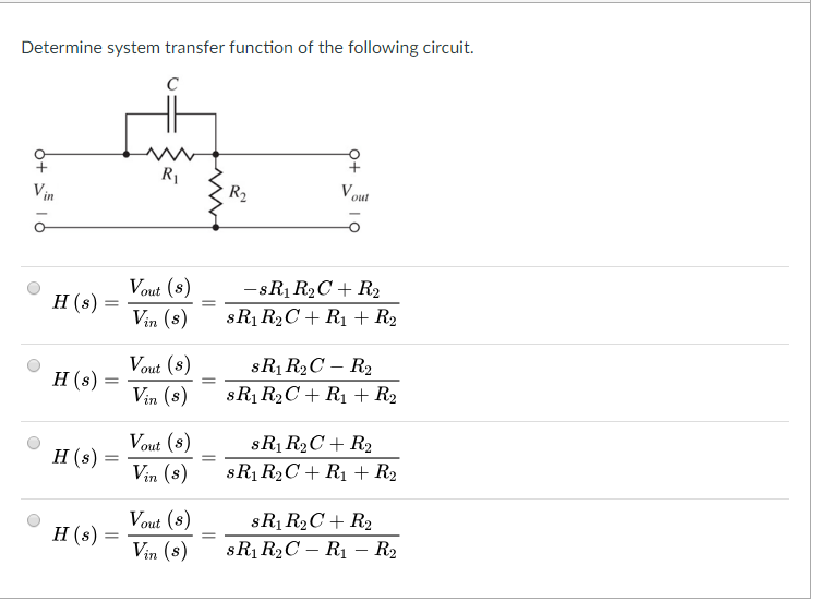 Solved Determine system transfer function of the following | Chegg.com