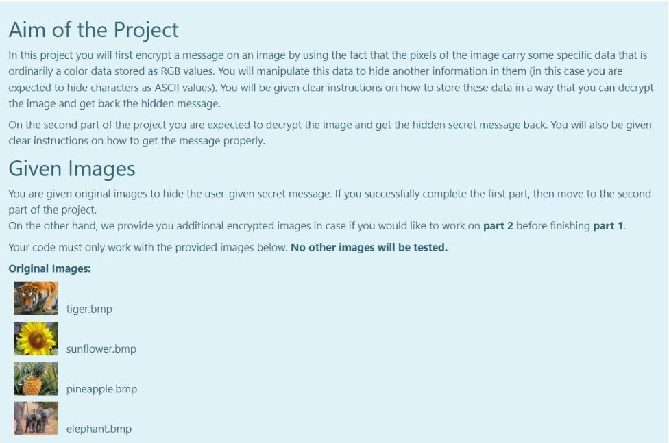 Solved Aim of the Project In this project you will first | Chegg.com