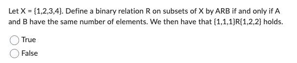 Solved Let X={1,2,3,4}. Define a binary relation R on | Chegg.com