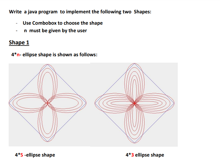 Solved Write a java program to implement the following two | Chegg.com
