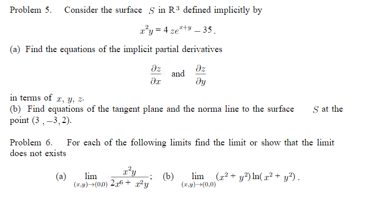 Solved Problem 5. Consider the surface S in R3 defined | Chegg.com