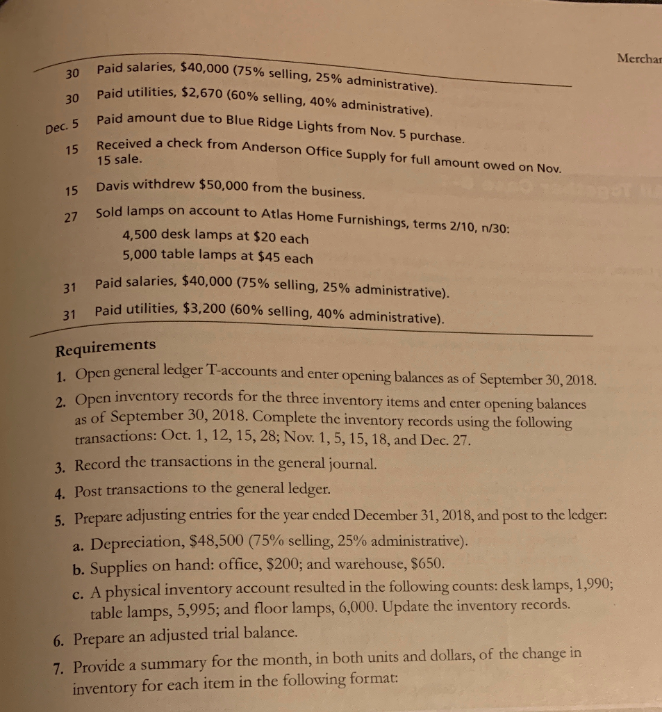 Solved COMPREHENSIVE PROBLEM rehensive Problem for Chapters | Chegg.com