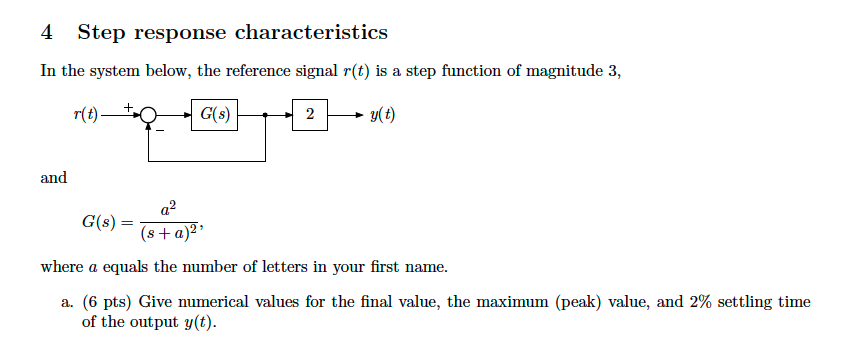 Solved And sketch the response y(t), t >= 0, clearly | Chegg.com