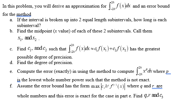 Solved In this problem, you will derive an approximation for | Chegg.com