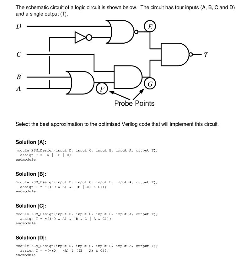 Solved The schematic circuit of a logic circuit is shown | Chegg.com
