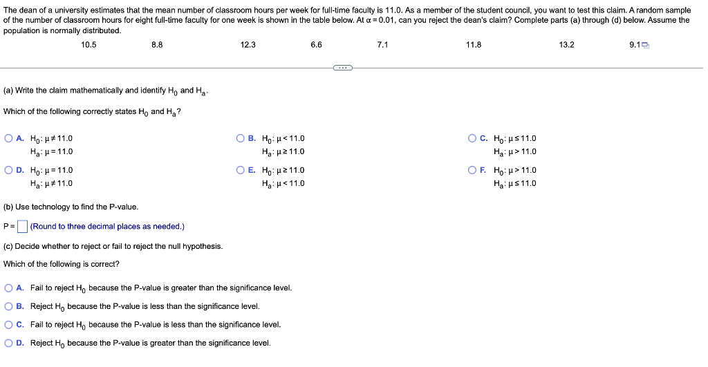 Solved The dean of a university estimates that the mean | Chegg.com