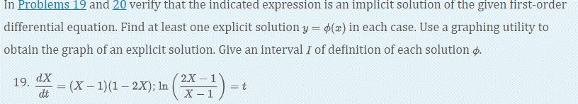 Solved In Problems 19 and 20 verify that the indicated | Chegg.com