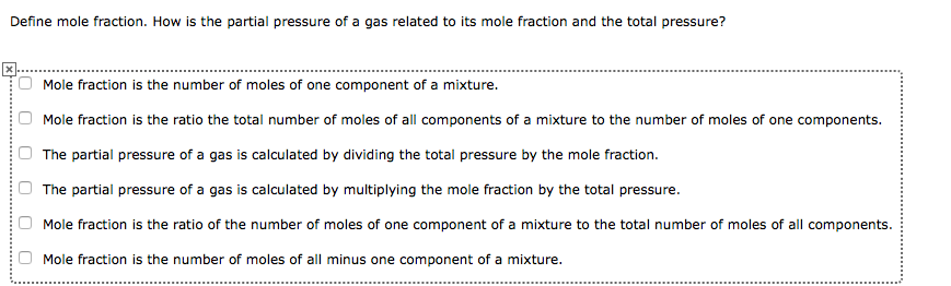 Solved Define Mole Fraction How Is The Partial Pressure Of Chegg solved-define-mole-fraction-how-is-the-partial-pressure-of-chegg
